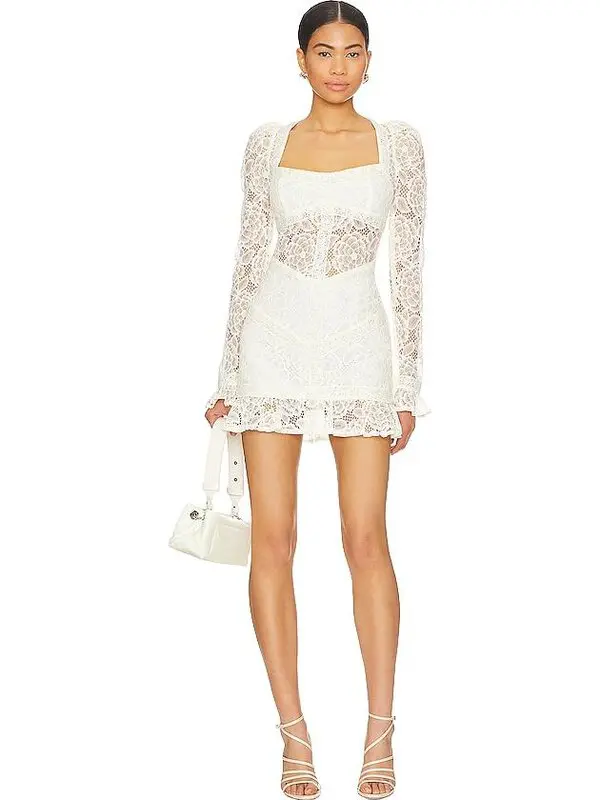 For Love & Lemons Cleo Mini Dress - Ivory