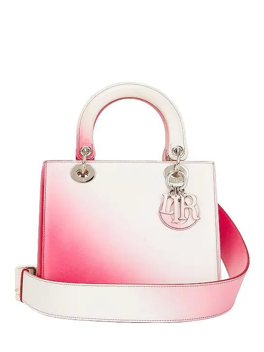 FWRD RENEW Dior Lady Dior Handbag - Red