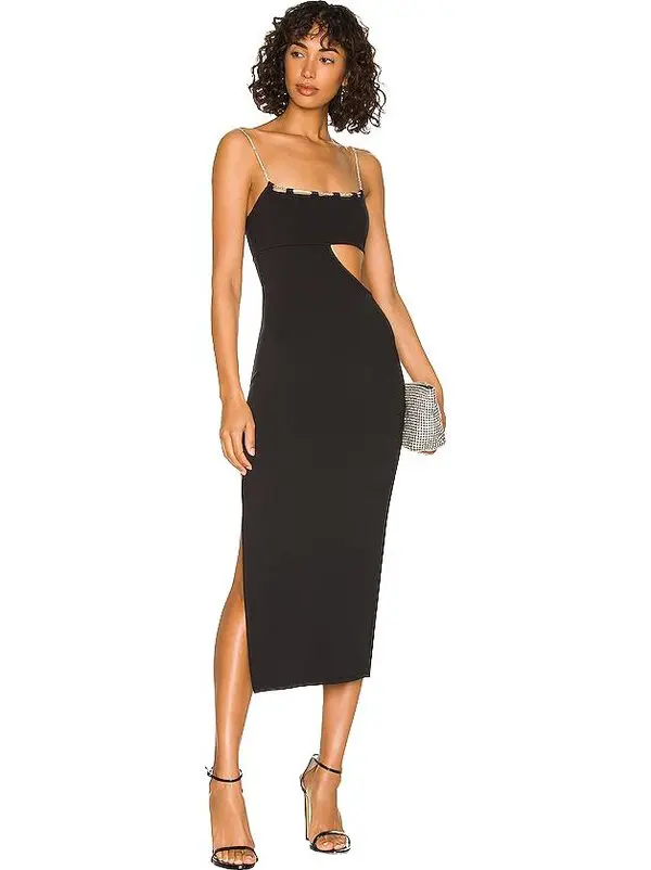 LOVERS AND FRIENDS Charlotte Midi Dress - Black