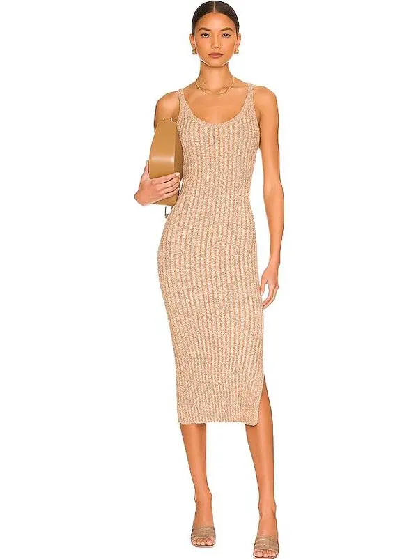 One Grey Day Dani Tank Dress - Beige