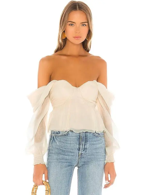 House Of Harlow 1960 X Revolve Burna Blouse - Ivory