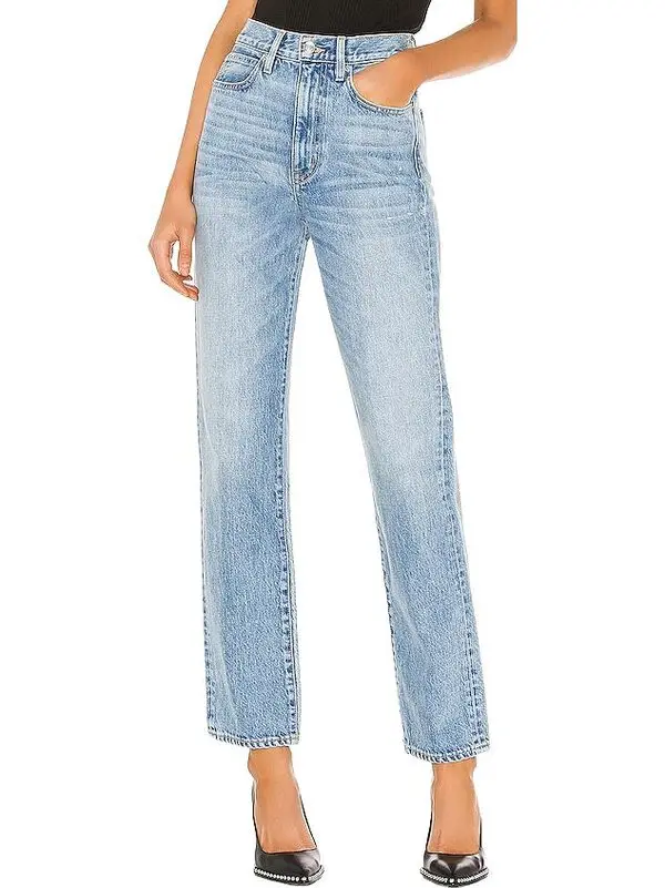 SLVRLAKE London High Rise Straight Jeans - Denim-light