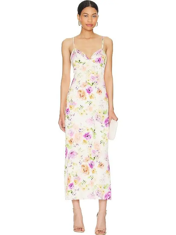 FAVORITE DAUGHTER Rosemary Floral Midi Dress - Ivory