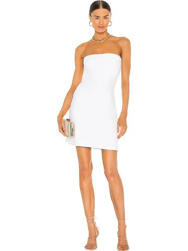 Susana Monaco Strapless Tube Mini Dress - White
