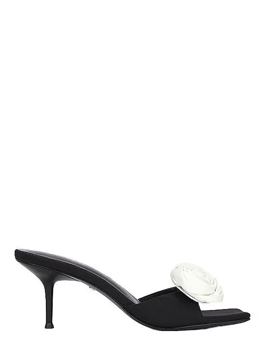 Raye Rosette Mule - Black