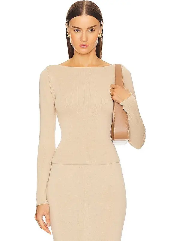 L'academie Della Long Sleeve Top - Neutral
