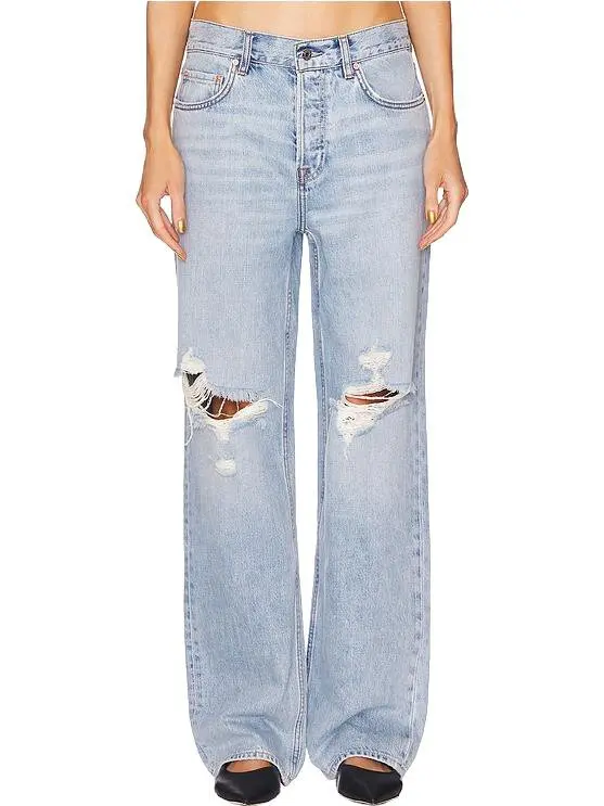 GRLFRND Bella Low Rise Boyfriend Jeans - Denim-light