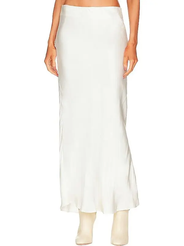 Bardot Azzura Satin Skirt - Ivory