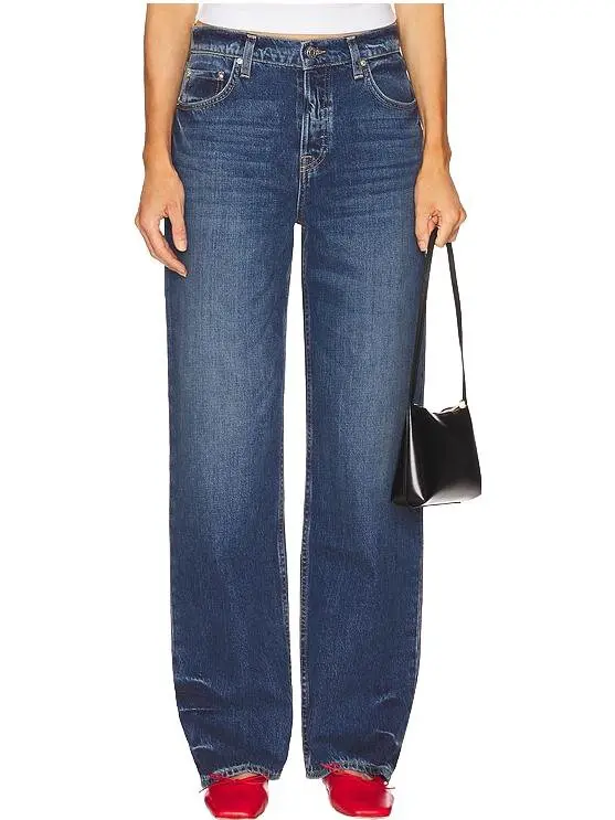 GRLFRND Bella Low Rise Boyfriend Jeans - Blue