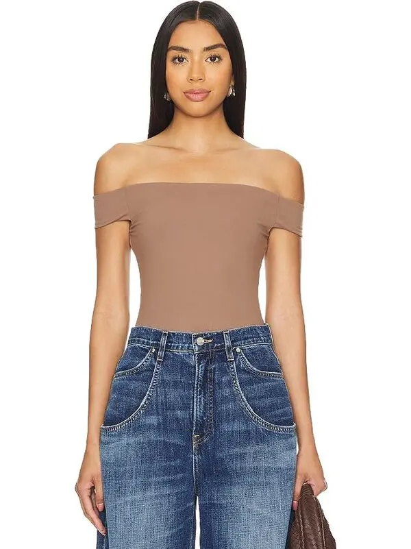Free People X Intimately Fp Off To The Races Bodysuit - Tan