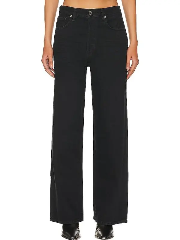 AGOLDE Low Slung Baggy Jeans - Black