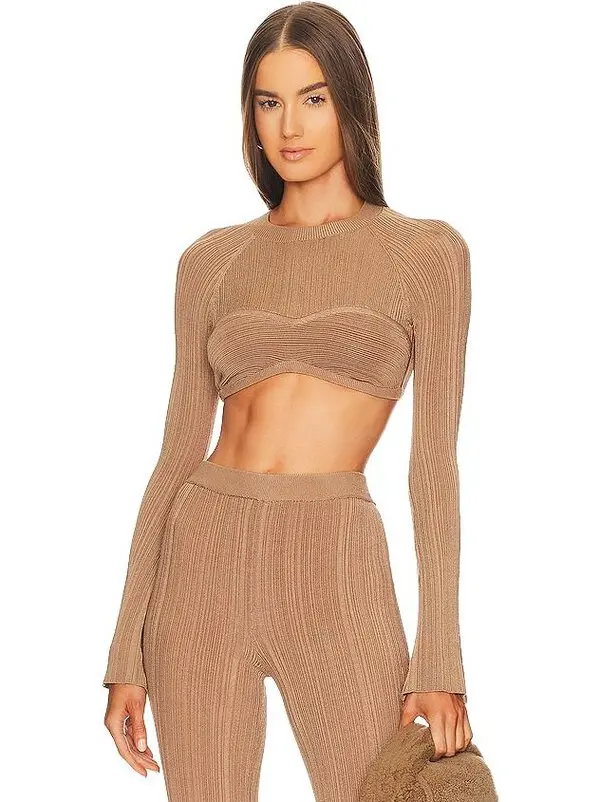 MICHAEL COSTELLO X Revolve Kadri Top - Brown