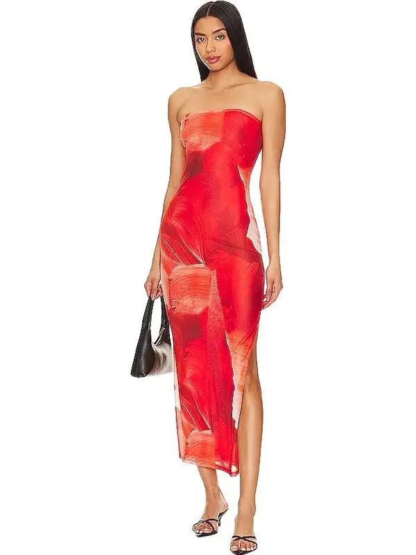 MORE TO COME Jamila Maxi Dress - Red