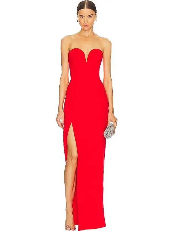 Amanda Uprichard X Revolve Cherri Gown - Red