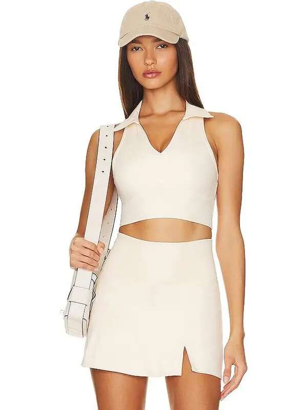 WELLBEING + BEINGWELL Movewell Frankie Cropped Tank - Ivory