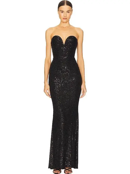 NOOKIE Lumiere Gown - Black