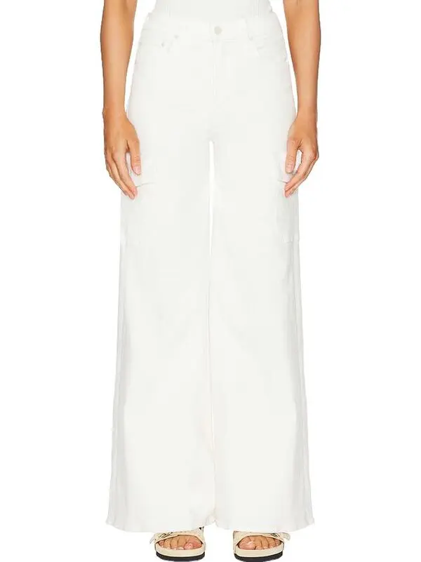 MOTHER The Undercover Cargo Sneak Jeans - White