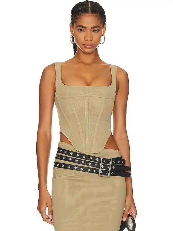 Miaou Campbell Corset - Sage
