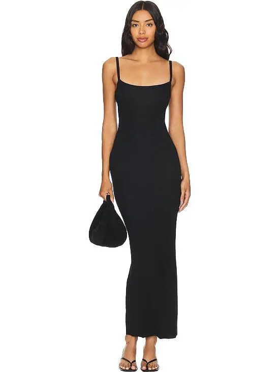 Cotton Citizen The Verona Spaghetti Maxi Dress - Black