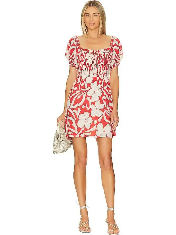 Faithfull The Brand X Revolve Domenica Mini Dress - Red