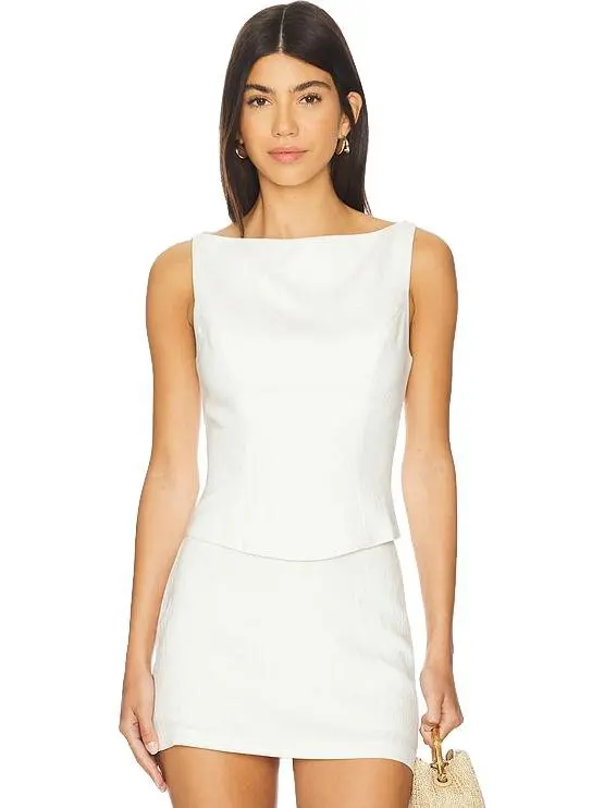 Amanda Uprichard X Revolve Ines Top - Ivory