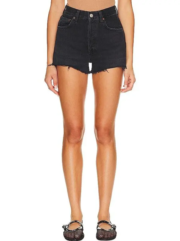 AGOLDE Mila Short - Black