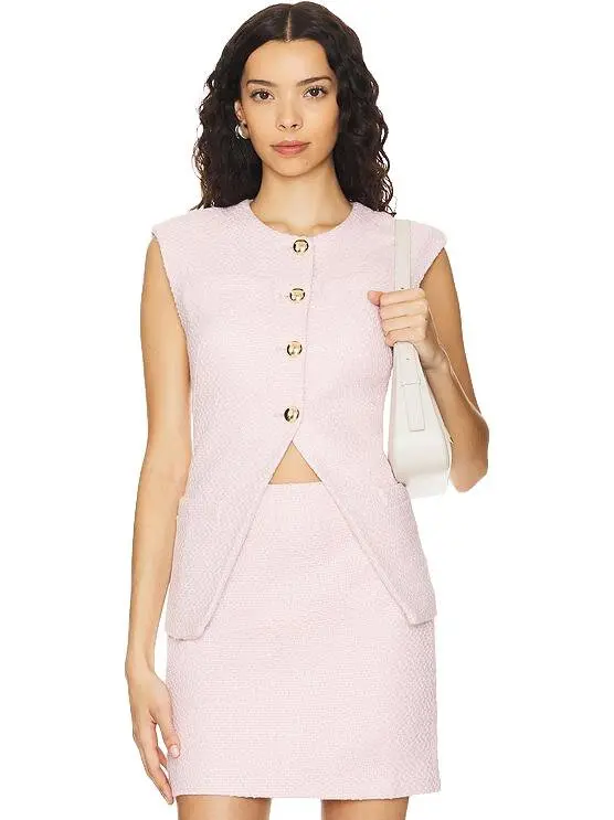 Amanda Uprichard X Revolve Hughes Vest - Blush