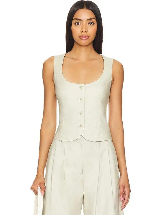 LOVERS AND FRIENDS Logan Vest - Tan