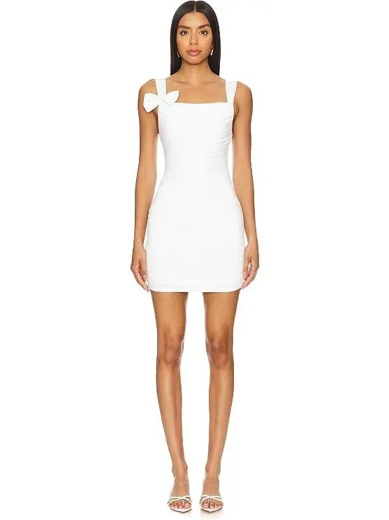 MORE TO COME Lacey Mini Dress - White