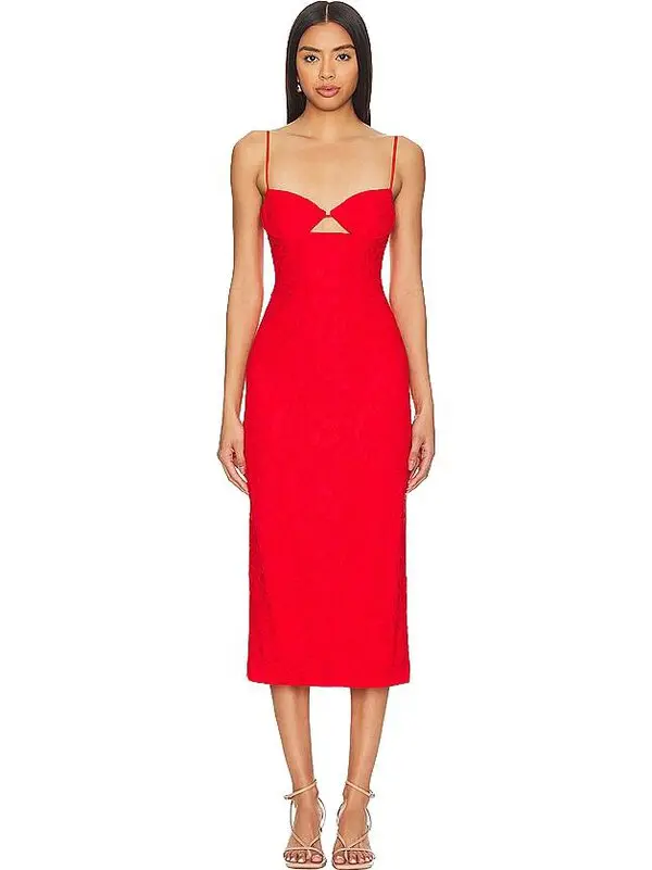 Bardot Ivanna Midi Dress - Red