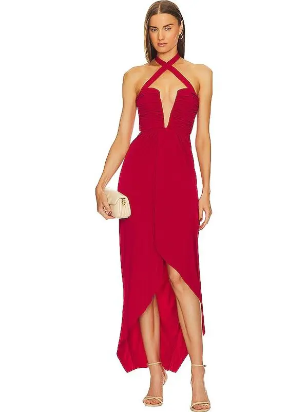 MICHAEL COSTELLO X Revolve Leo Gown - Red