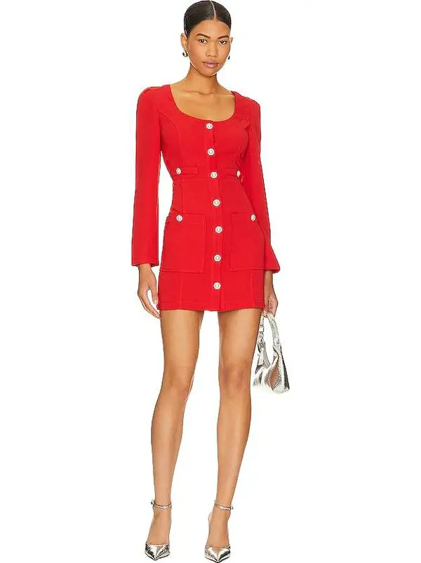 Line & Dot Phillipa Mini Dress - Red