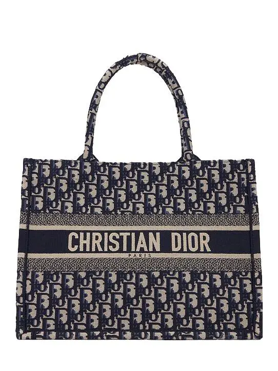 FWRD RENEW Dior Book Tote Bag - Navy