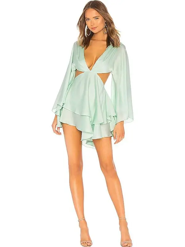 MICHAEL COSTELLO X Revolve Allete Dress - Mint