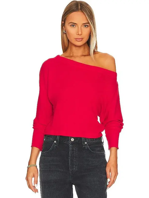 BOBI Off The Shoulder Top - Red