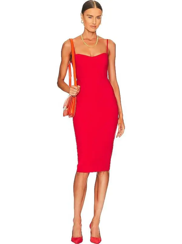 NOOKIE Allure Midi Dress - Red