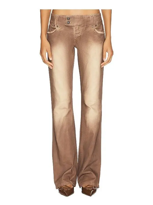 JADED LONDON Slim Stretch Bootcut Jeans - Pink