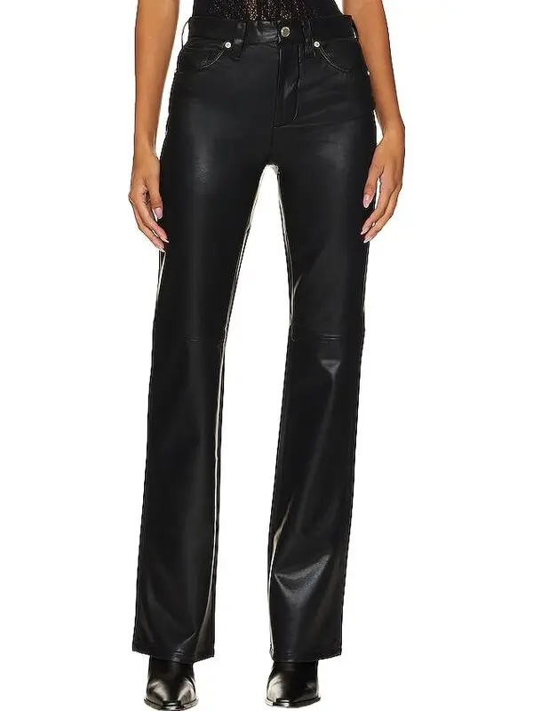 Blanknyc Hoyt Mini Bootcut Faux Leather Pants - Black