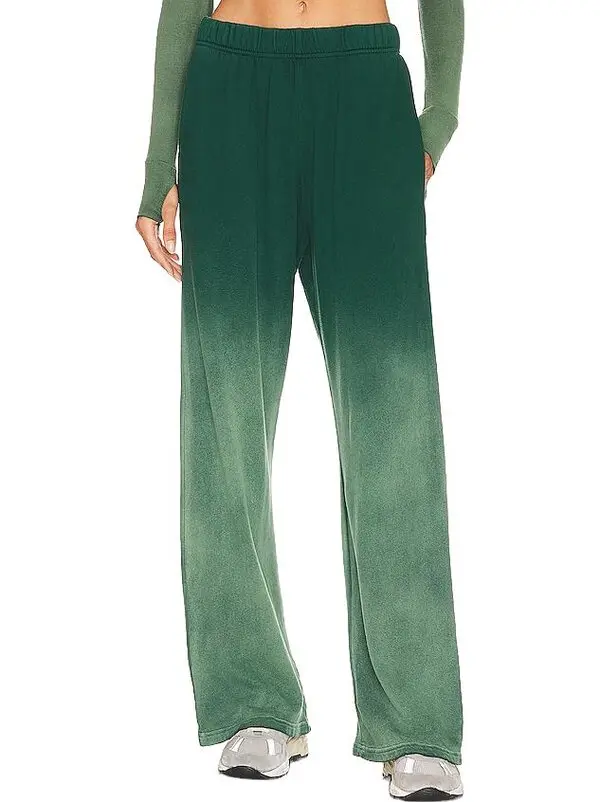Michael Lauren Theoden Wide Leg Pant - Green
