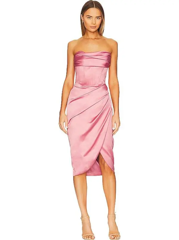 Bardot Jamila Corset Dress In . Also - Rose
