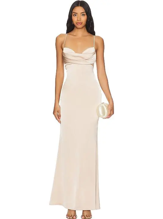 Katie May Tara Gown - Tan