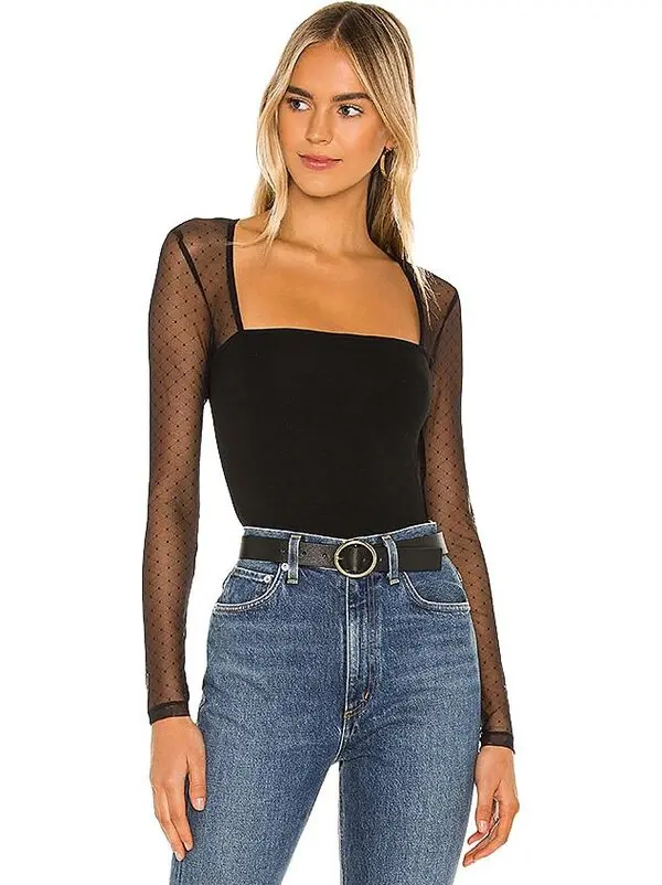 LOVERS AND FRIENDS Elisabetta Bodysuit - Black