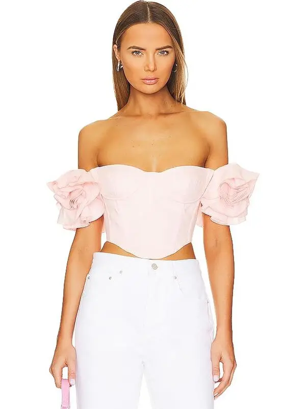 Bardot Sigma Corset Top - Blush