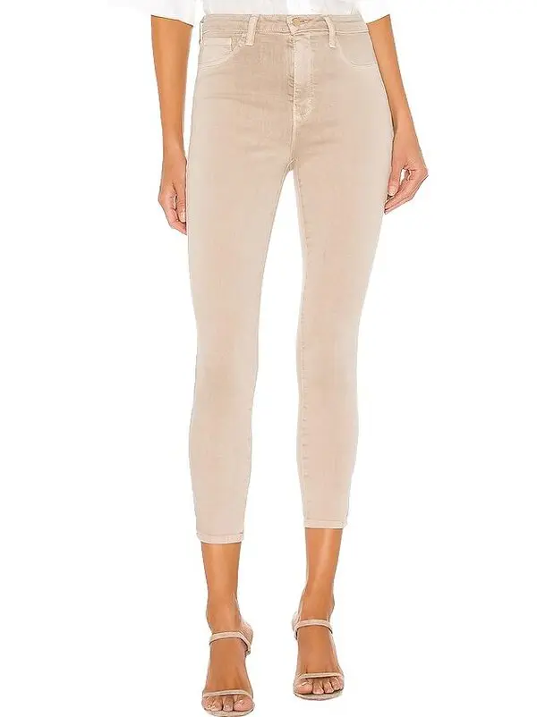 L'Agence Margot High Rise Skinny Jeans - Tan