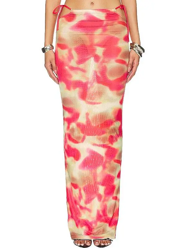 BY.DYLN Maddi Maxi Skirt - Red