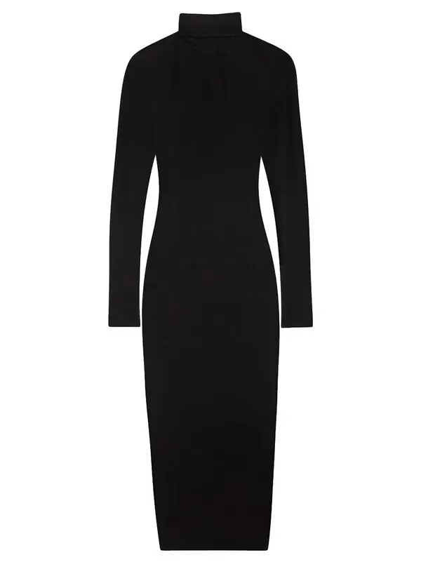Isabel Marant Vanessa Fitted Long Sleeve Dress - Black