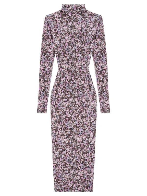 Isabel Marant Vanessa Fitted Long Sleeve Dress - Purple