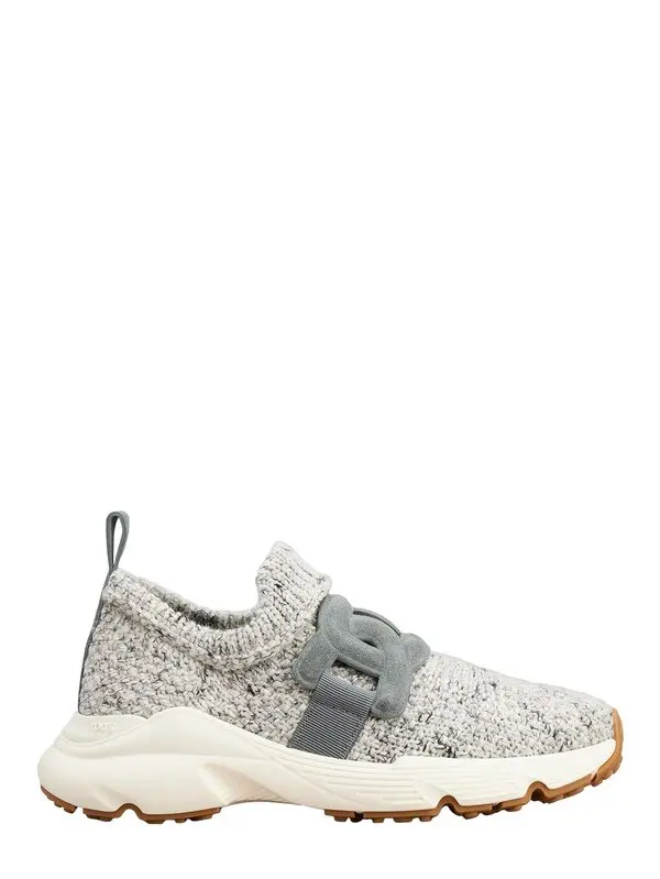 TOD'S Sports Knit Chain Sock Sneakers - Gray
