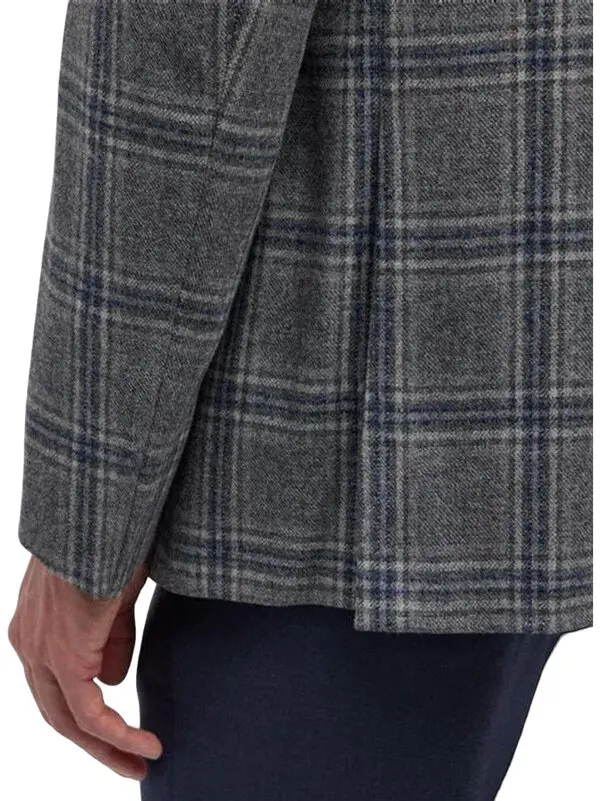 Giorgio Armani Plaid Sport Coat - Grey