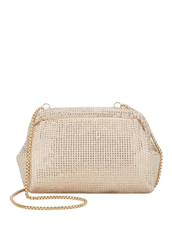 RAFE Brooke Rhinestone-embellished Clutch - Light Gold